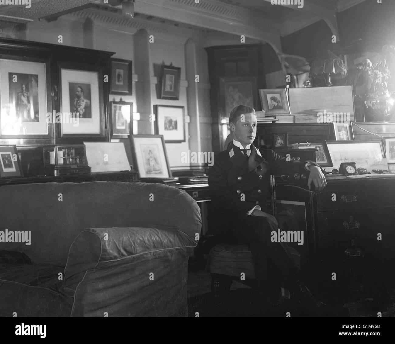 Prince Edward in his room on board HMS Hindustan. ... Royalty - HMS ...