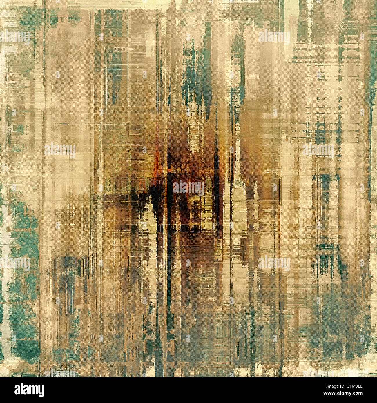 Old abstract texture with grunge stains. With different color patterns ...