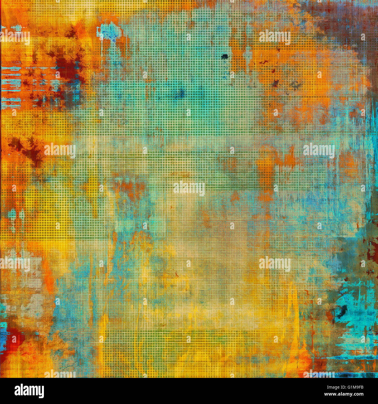 Old-style background, aging texture. With different color patterns ...