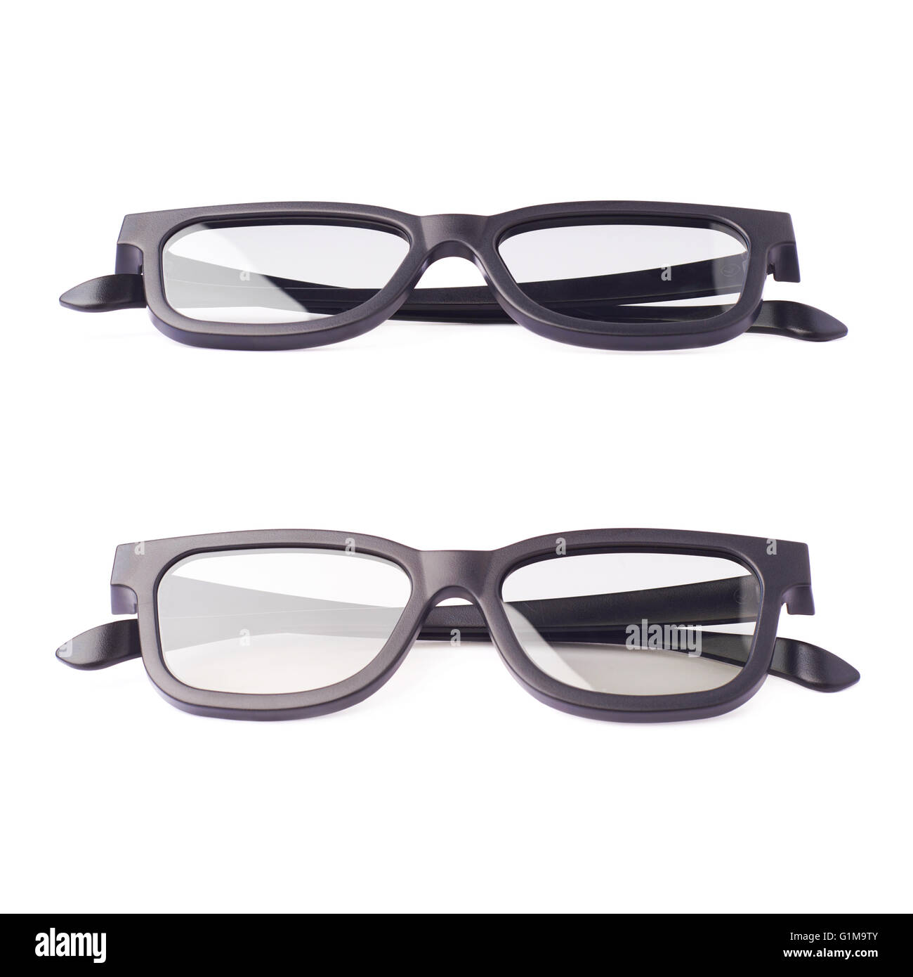 Glasses isolated over the white background Stock Photo - Alamy