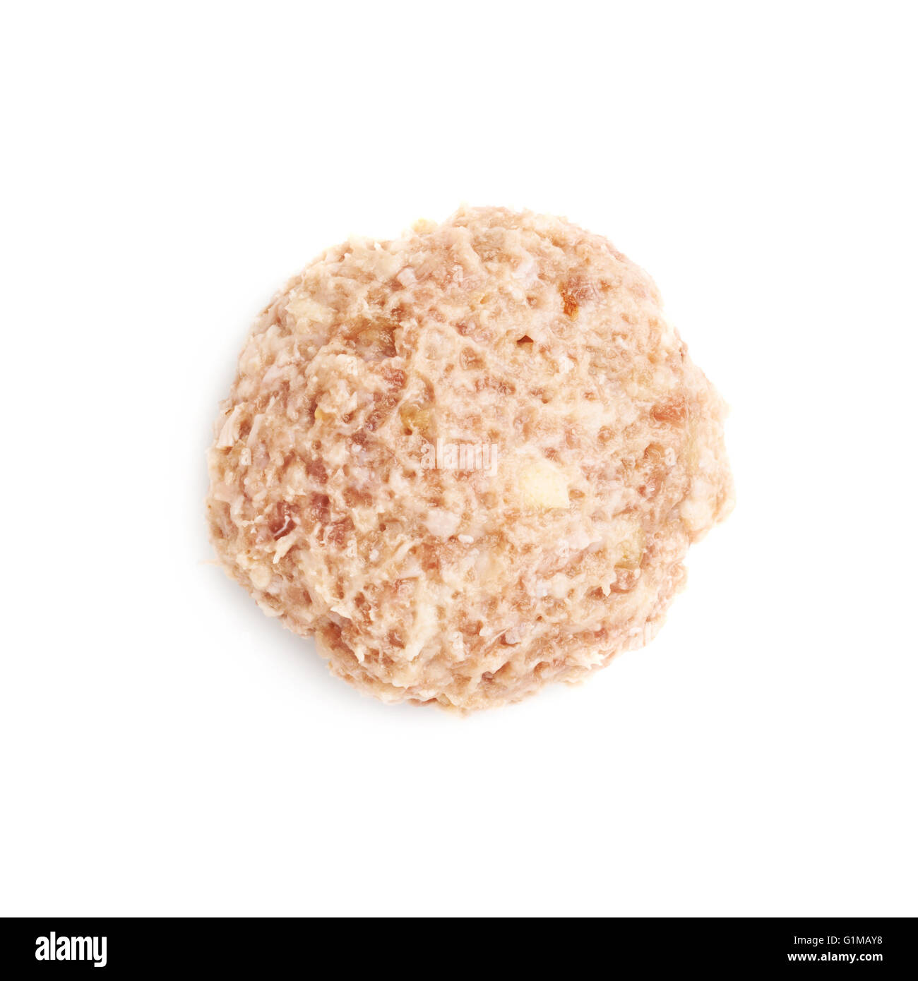 Raw miced meat over white isolated background Stock Photo - Alamy