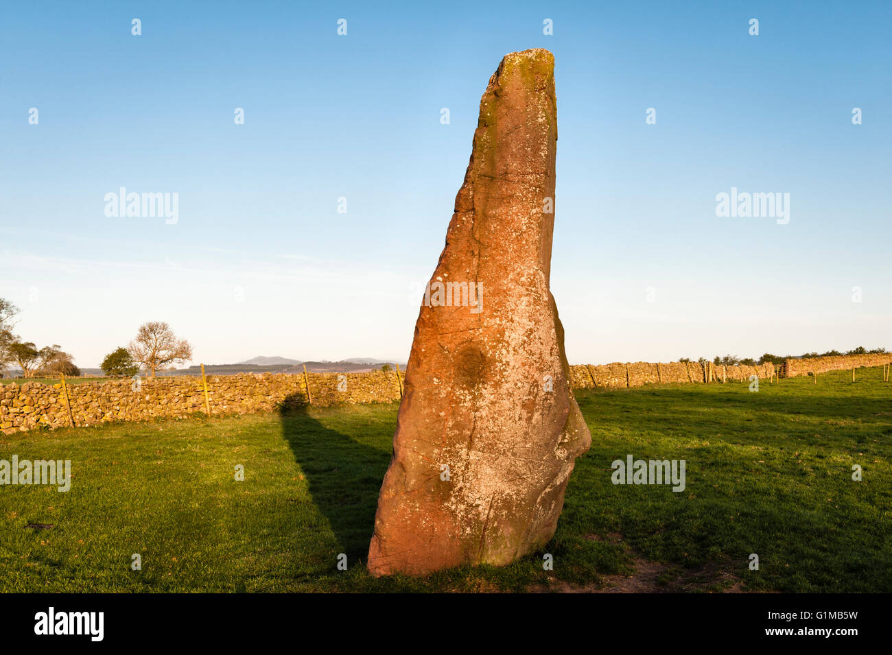 Near Penrith, Cumbria, UK. Long Meg and Her Daughters, a Bronze Age ...