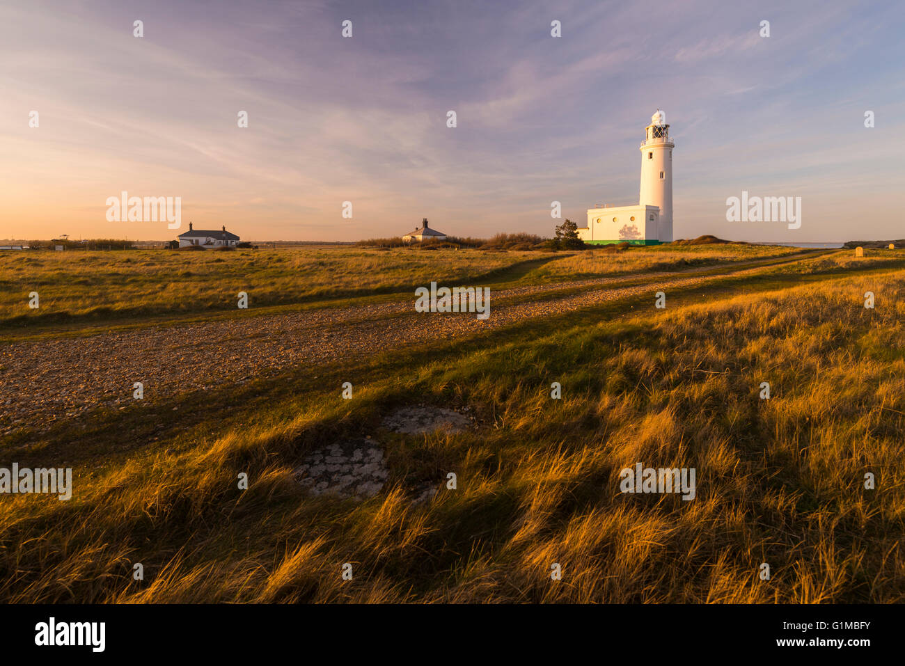 The lighthouse at Hurst in Hampshire Stock Photo - Alamy