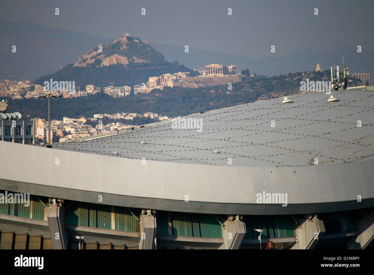Lykabettus/ Lykavittos, Akropolis, Athen, Griechenland Stock Photo - Alamy
