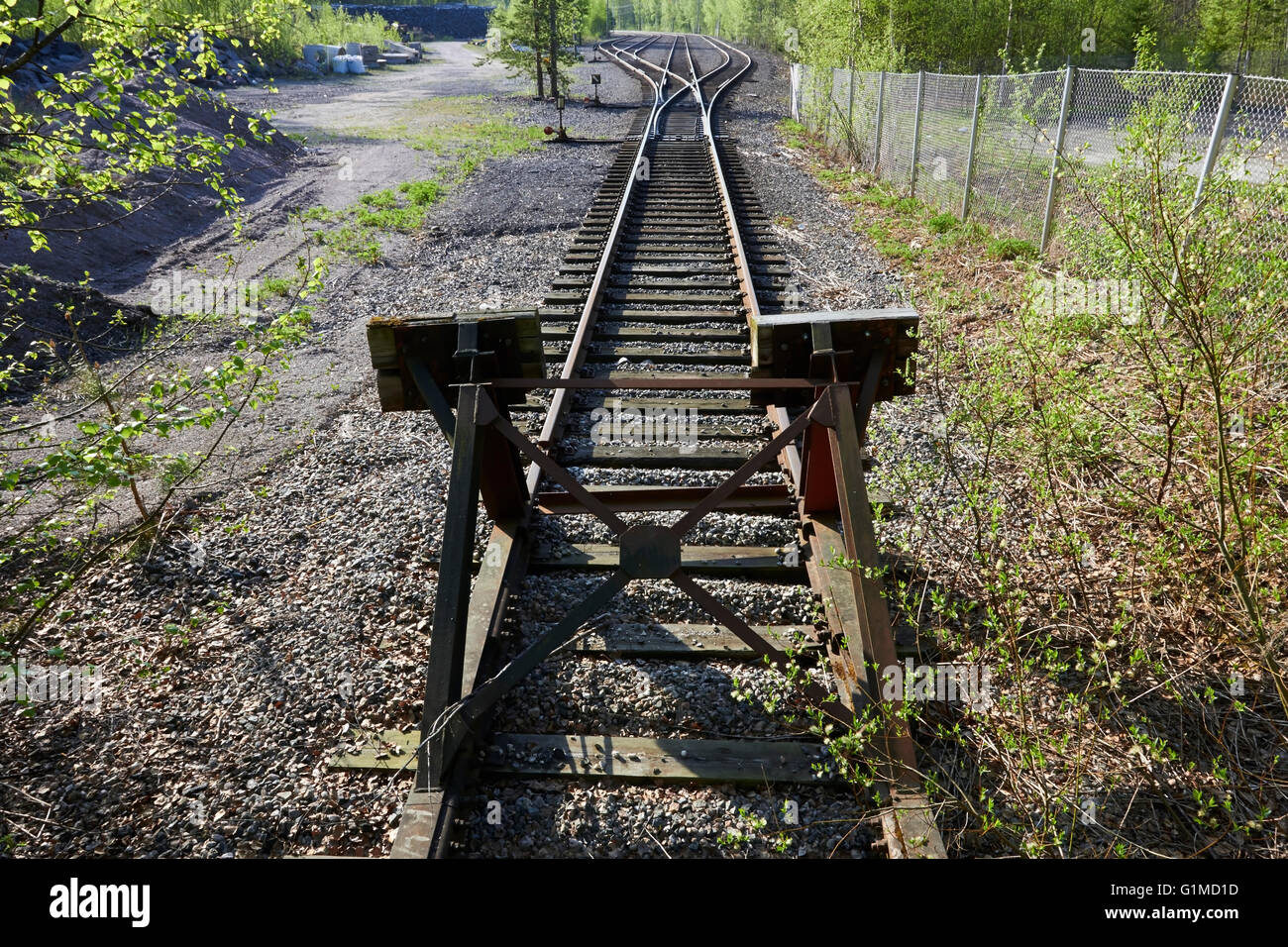 end of the rails Stock Photo - Alamy