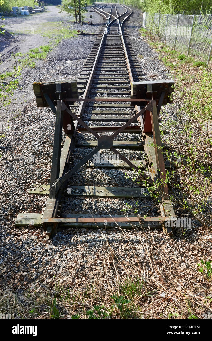 end of the rails Stock Photo - Alamy