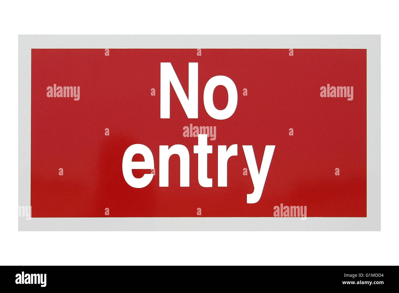 Isolated no entry sign hi-res stock photography and images - Alamy