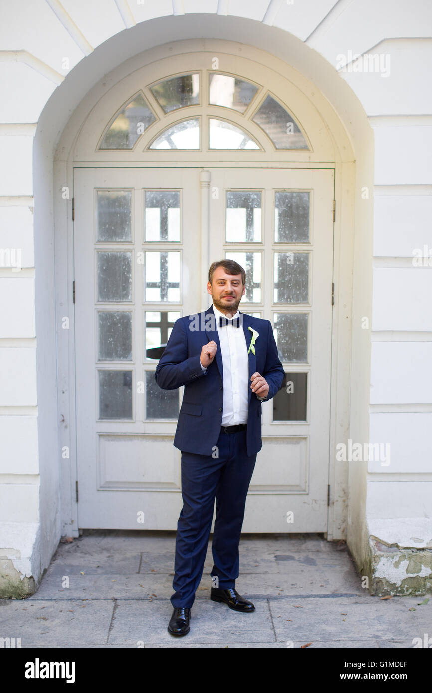 Groom in serious luxury hi-res stock photography and images - Alamy