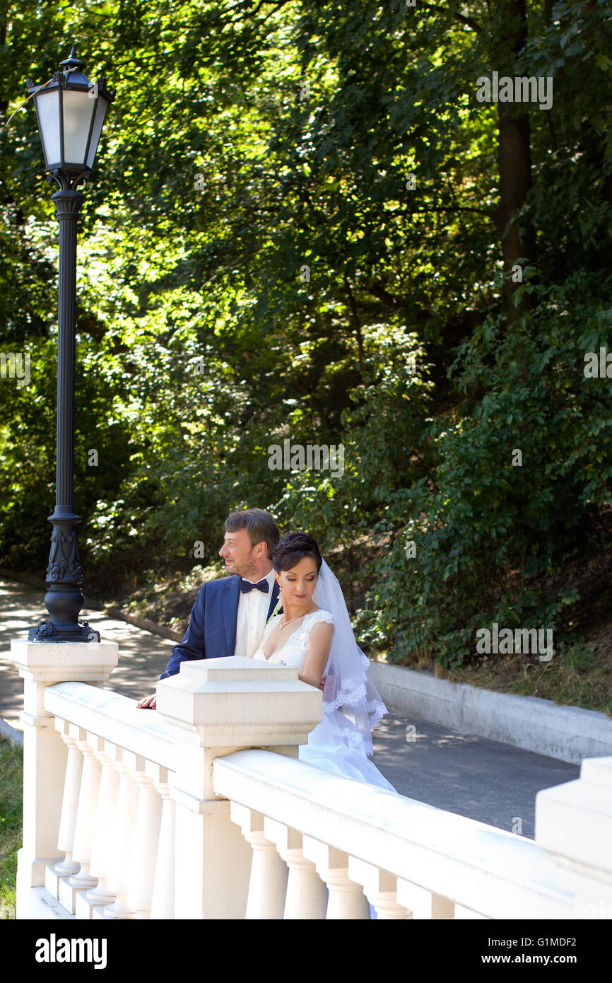 Groom in white shirt kissing bride hand. Very gentle photo Stock Photo ...