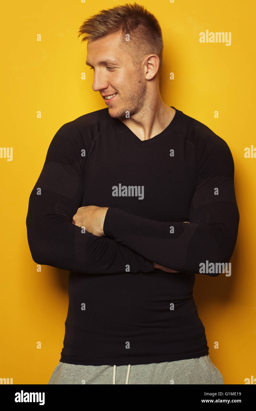 Muscular man full body standing hi-res stock photography and images - Alamy