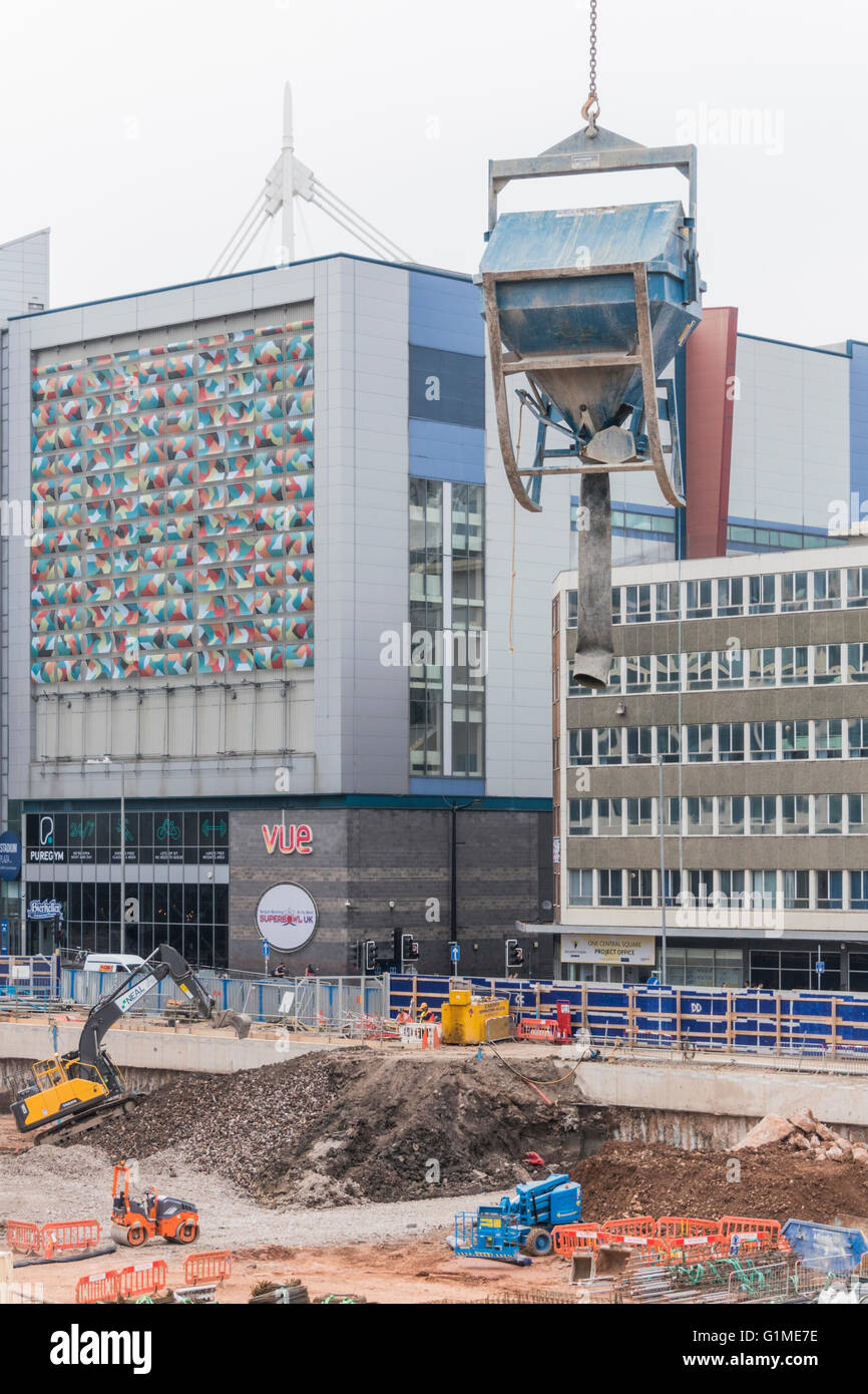 BBC Cymru/Wales headquarters foundations under construction PHILLIP ...