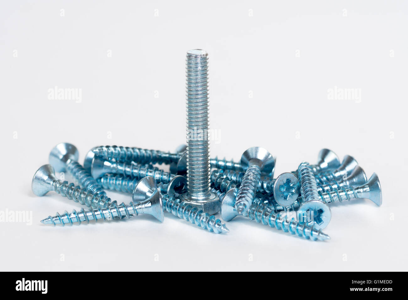 Silver screws hi-res stock photography and images - Alamy