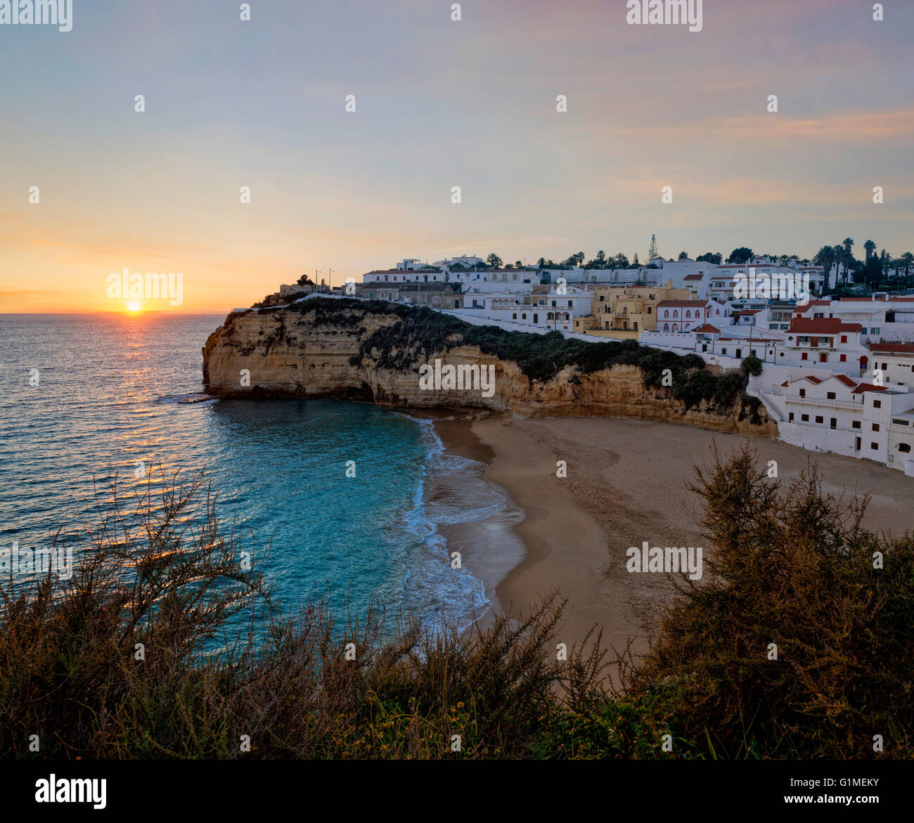 Beautiful sunset portugal beach hi-res stock photography and images - Alamy