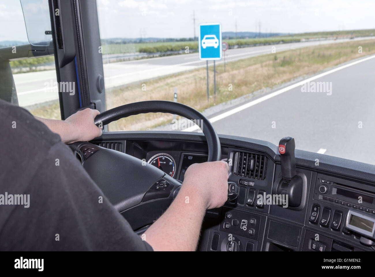 Truck cab dashboard hi-res stock photography and images - Alamy