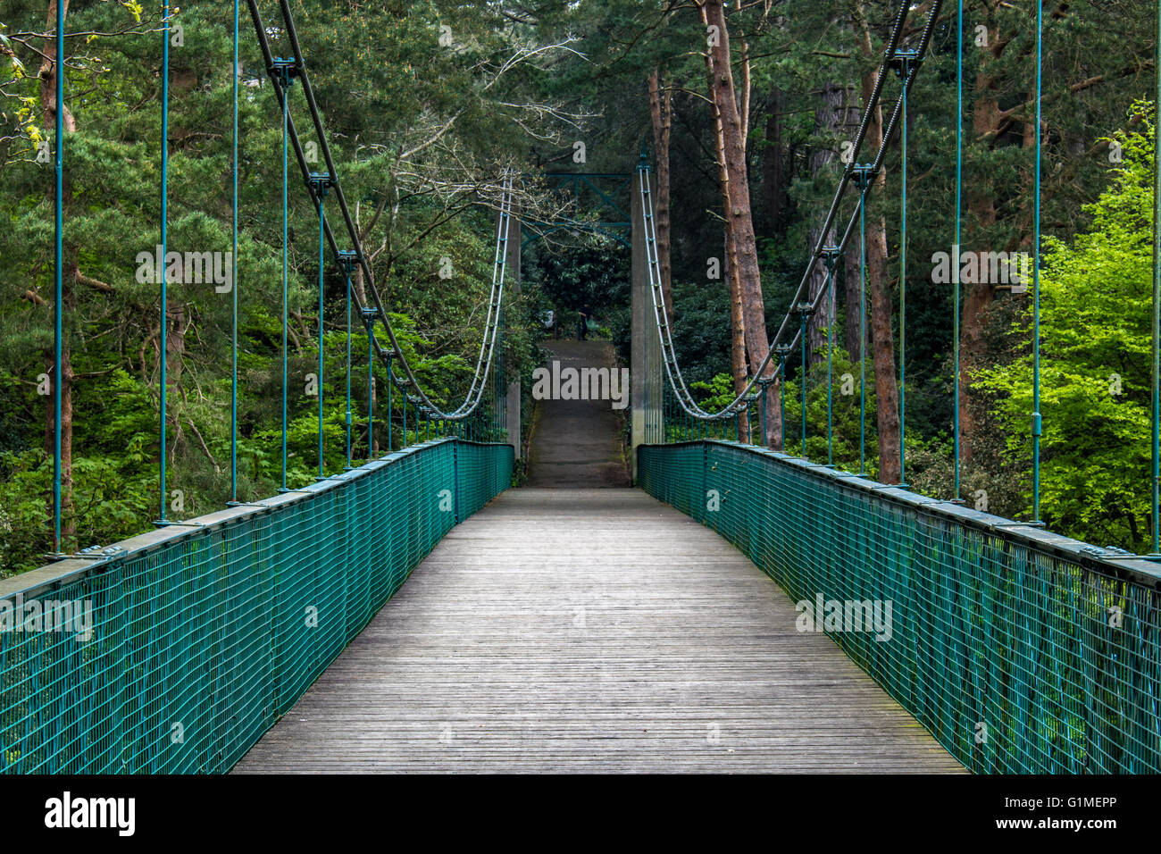 Alum chine suspension bridge hi-res stock photography and images - Alamy