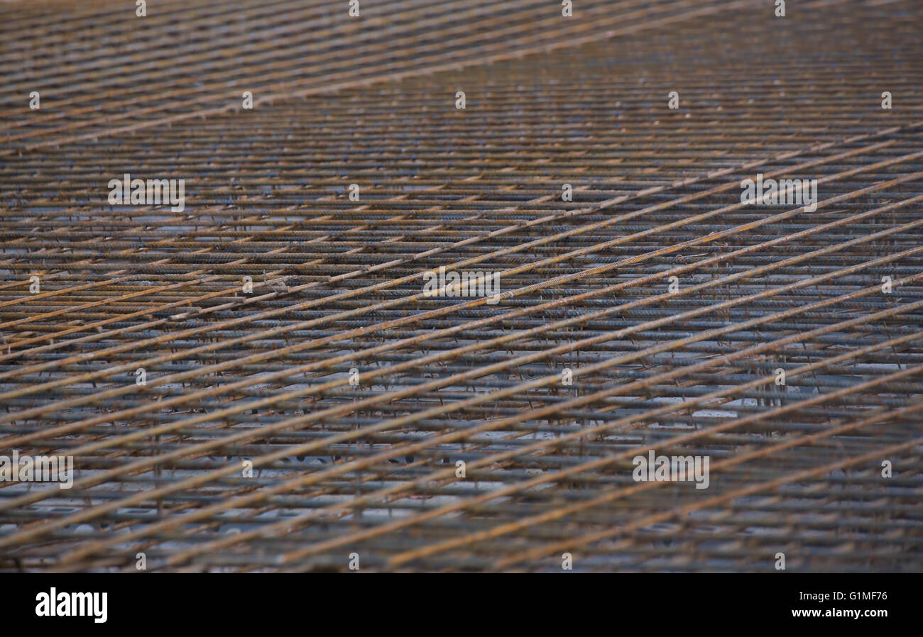 Steel frame for the construction of a reinforced concrete foundation ...