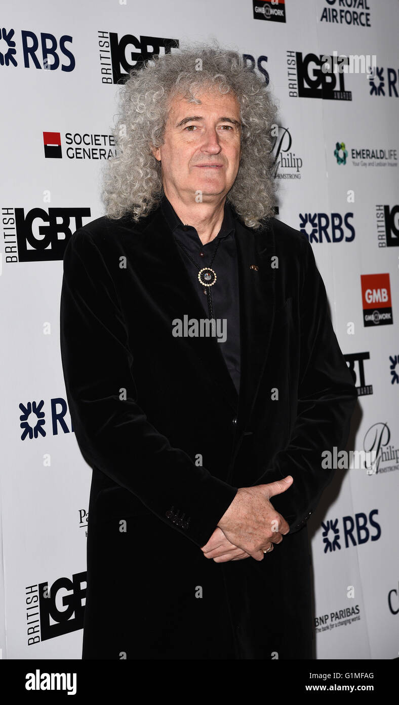 London, UK. Brian May at The LGBT Awards held at The Connaught Rooms ...