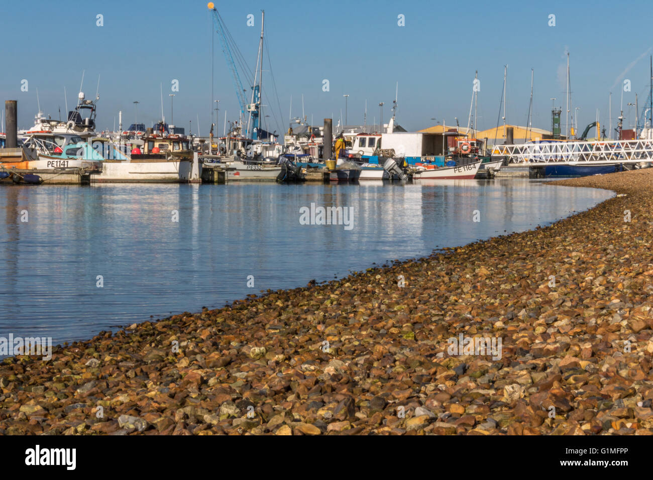 England Dorset Poole Fishing boats at Poole quay Stock Photo - Alamy