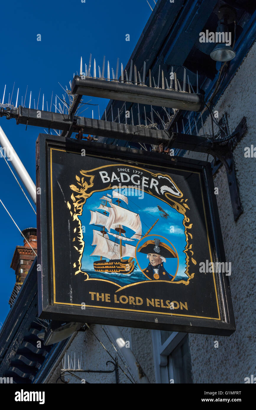 England Dorset Poole Pub sign on Poole quay Stock Photo - Alamy
