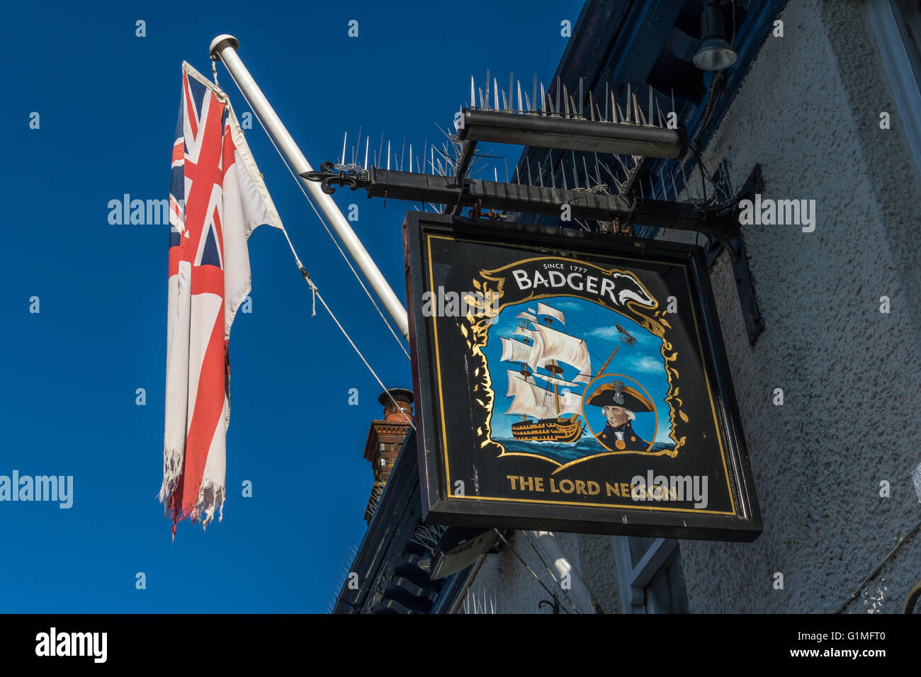England Dorset Poole Pub sign on Poole quay Stock Photo - Alamy