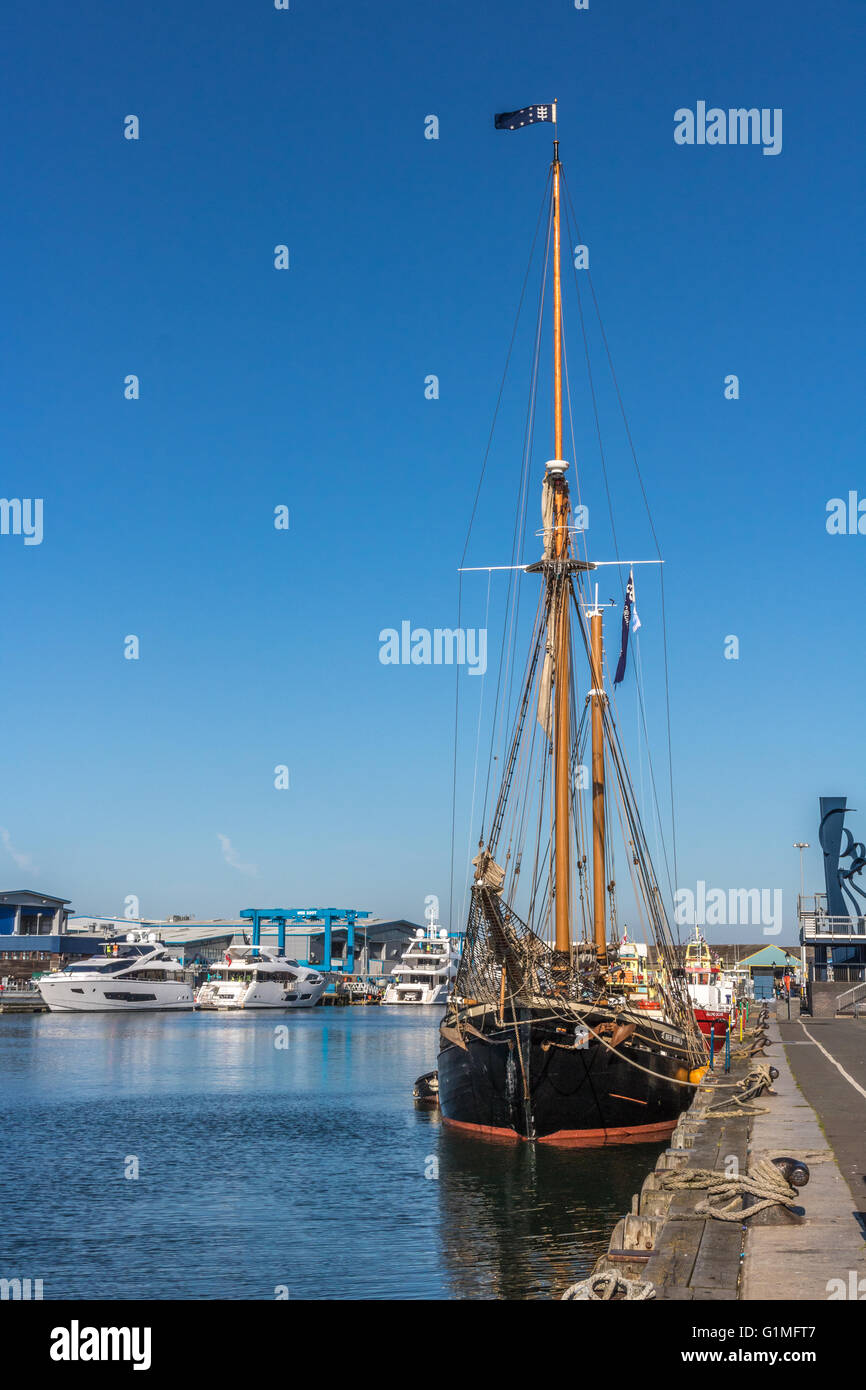 England Dorset Poole Sailing vessel at Poole quay Stock Photo - Alamy