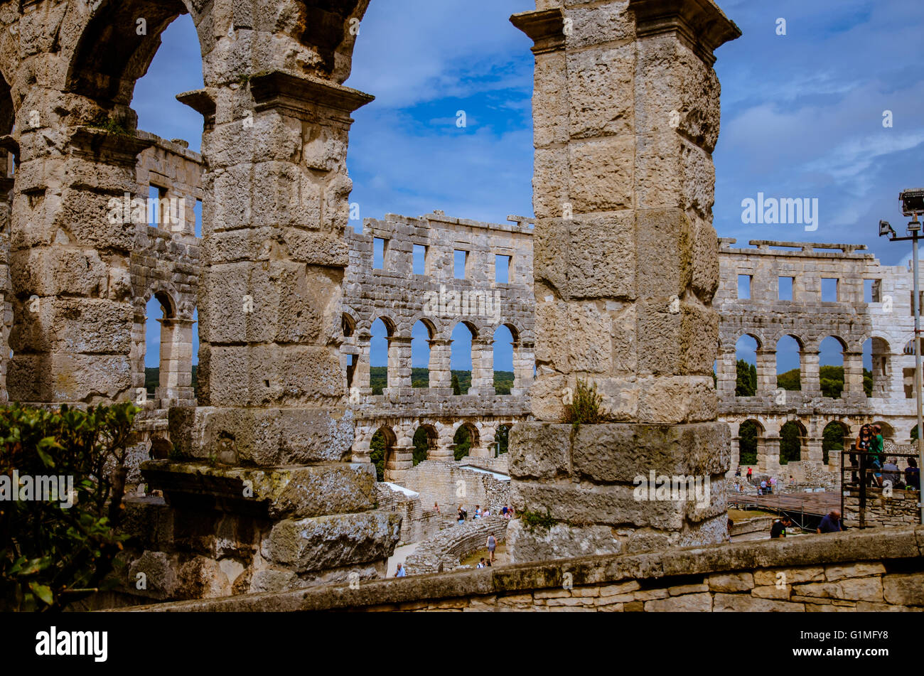 Roman arena in Pula, Croatia Stock Photo - Alamy