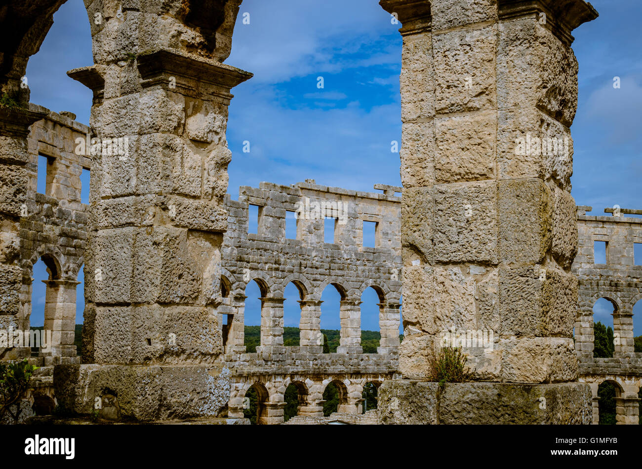 Roman arena in Pula, Croatia Stock Photo - Alamy