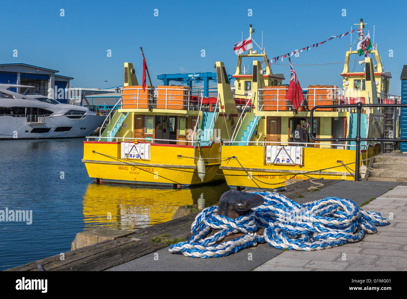 England Dorset Poole Boats at Poole quay Stock Photo - Alamy