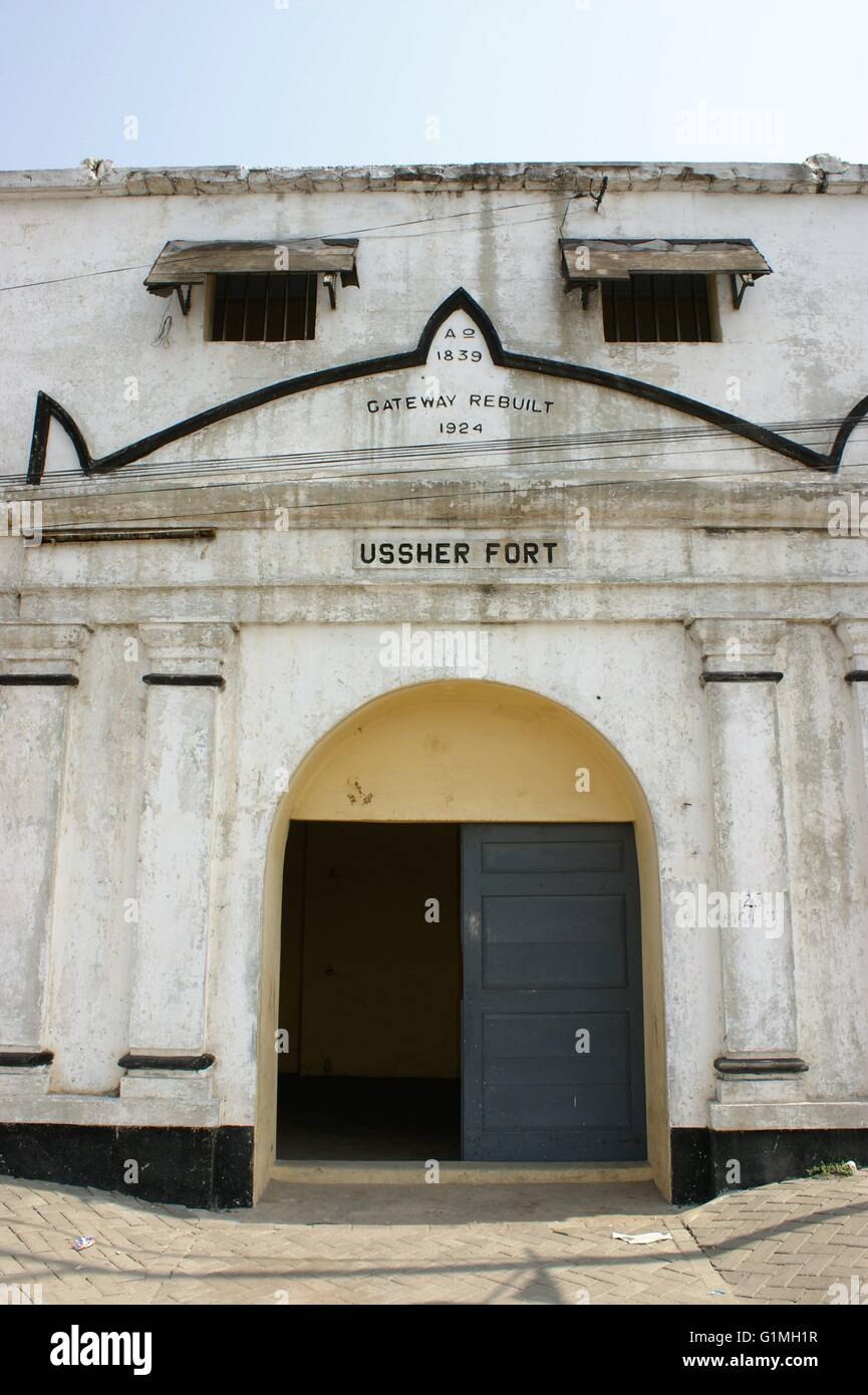 Ghana, Fort Ussher, Slave Fort of Trans Atlantic Slave Trade, Accra in ... Ghana, Fort Ussher, Slave Fort of Trans Atlantic Slave Trade, Accra in ...