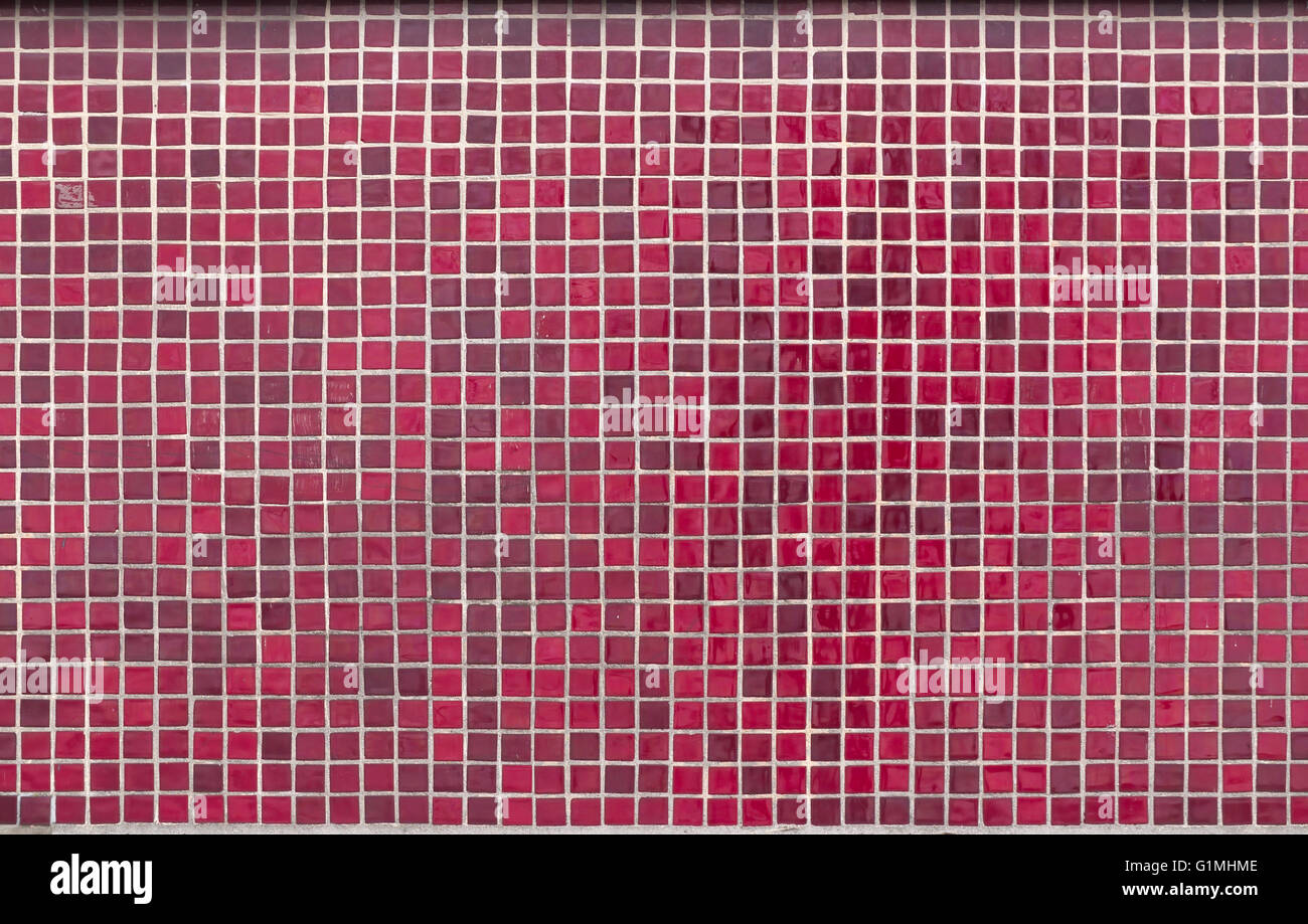 Texture of red square tiles Stock Photo - Alamy