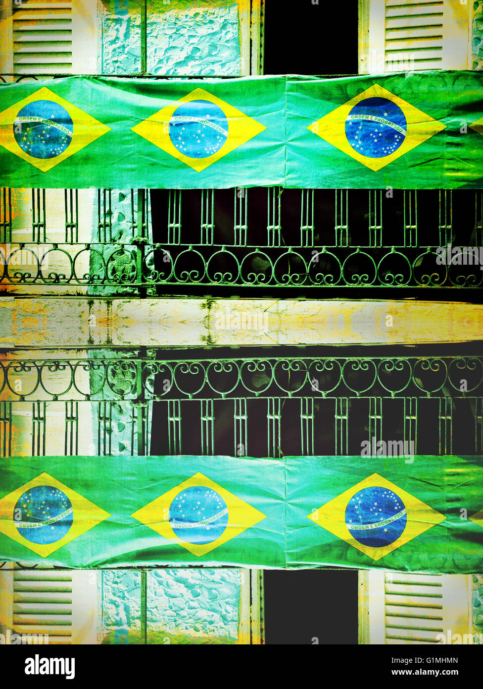 Veranda flagge hi-res stock photography and images - Alamy