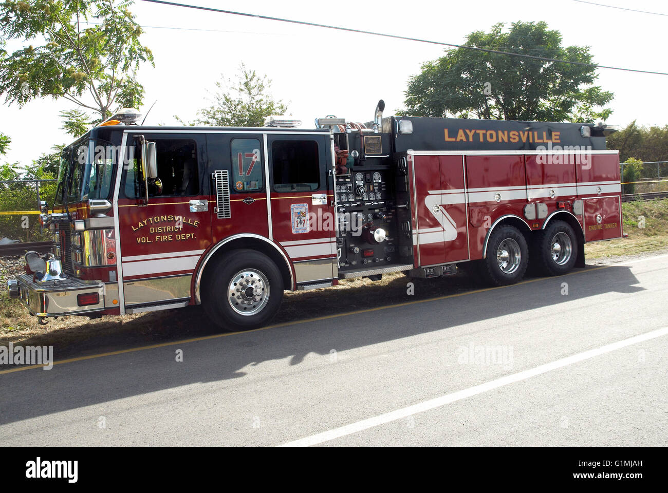 Laytonsville, Md District Fire Truck Stock Photo - Alamy