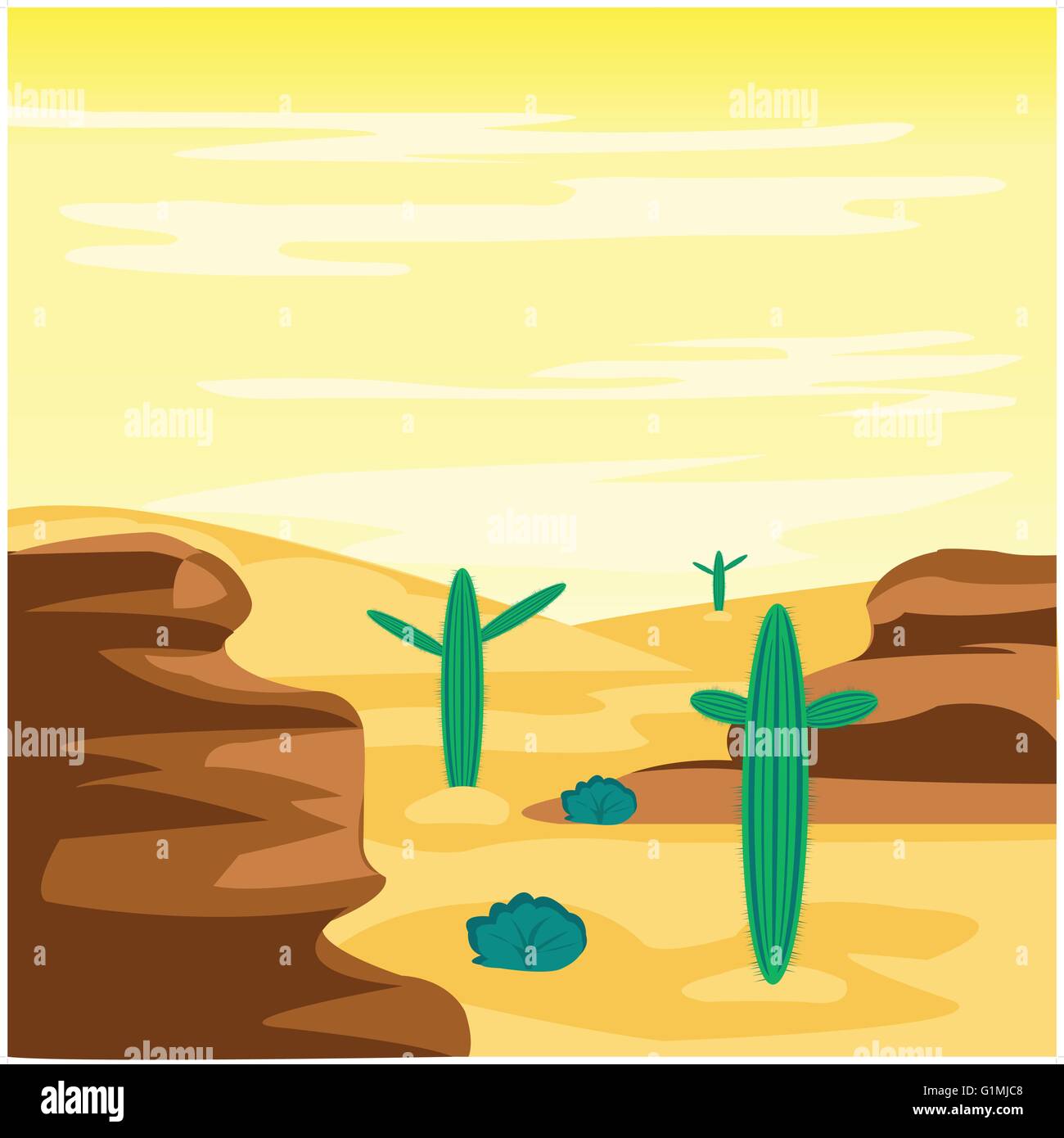 Arid plants Stock Vector Images - Alamy
