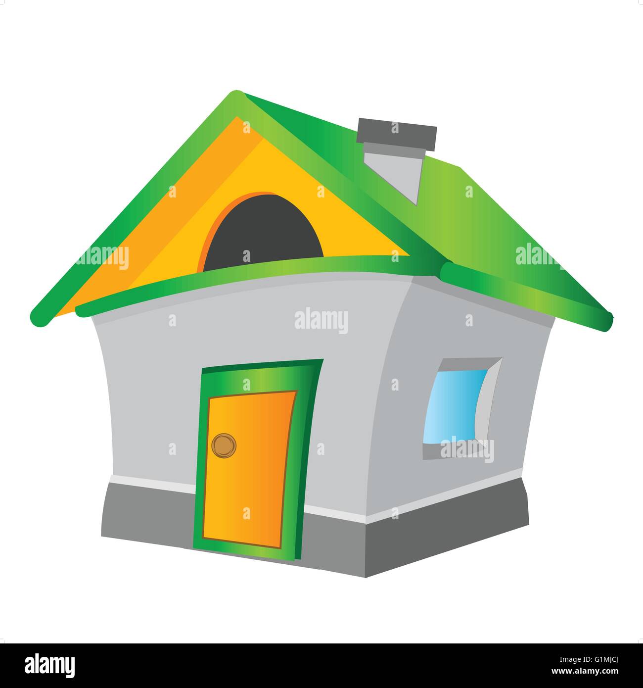 Cartoon of the building on white background is insulated Stock Vector ...