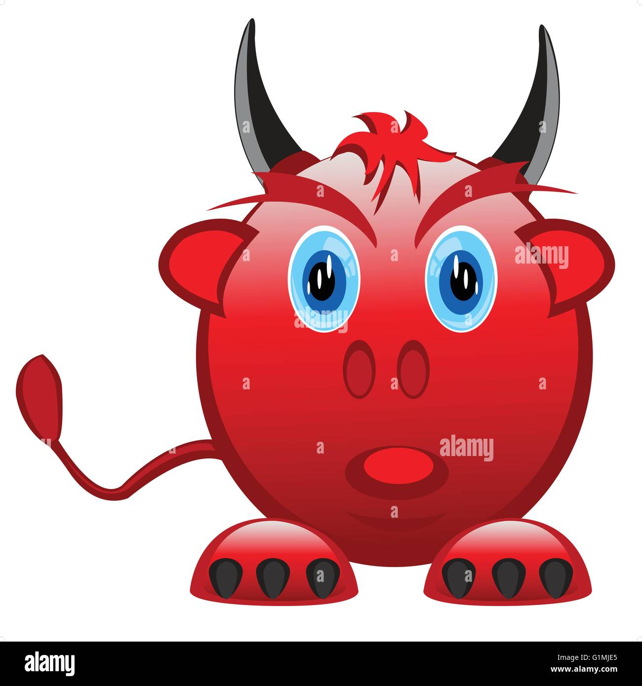 Devil smaile white background is insulated.Smail cartoon Stock Vector ...