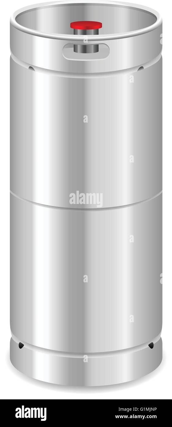 Beer keg on a white background Stock Vector Image & Art - Alamy