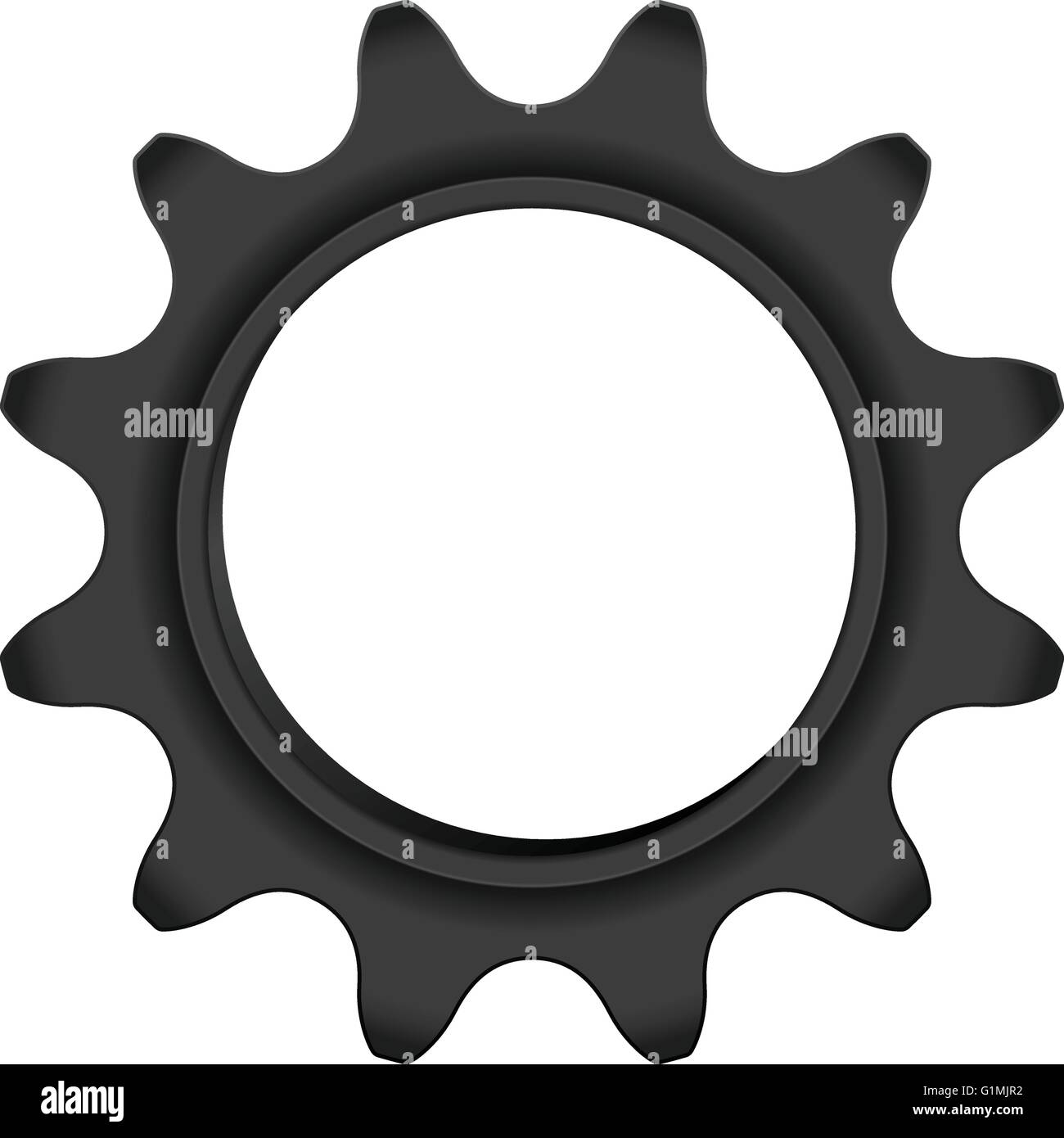 Gear on a white background. Vector illustration Stock Vector Image ...