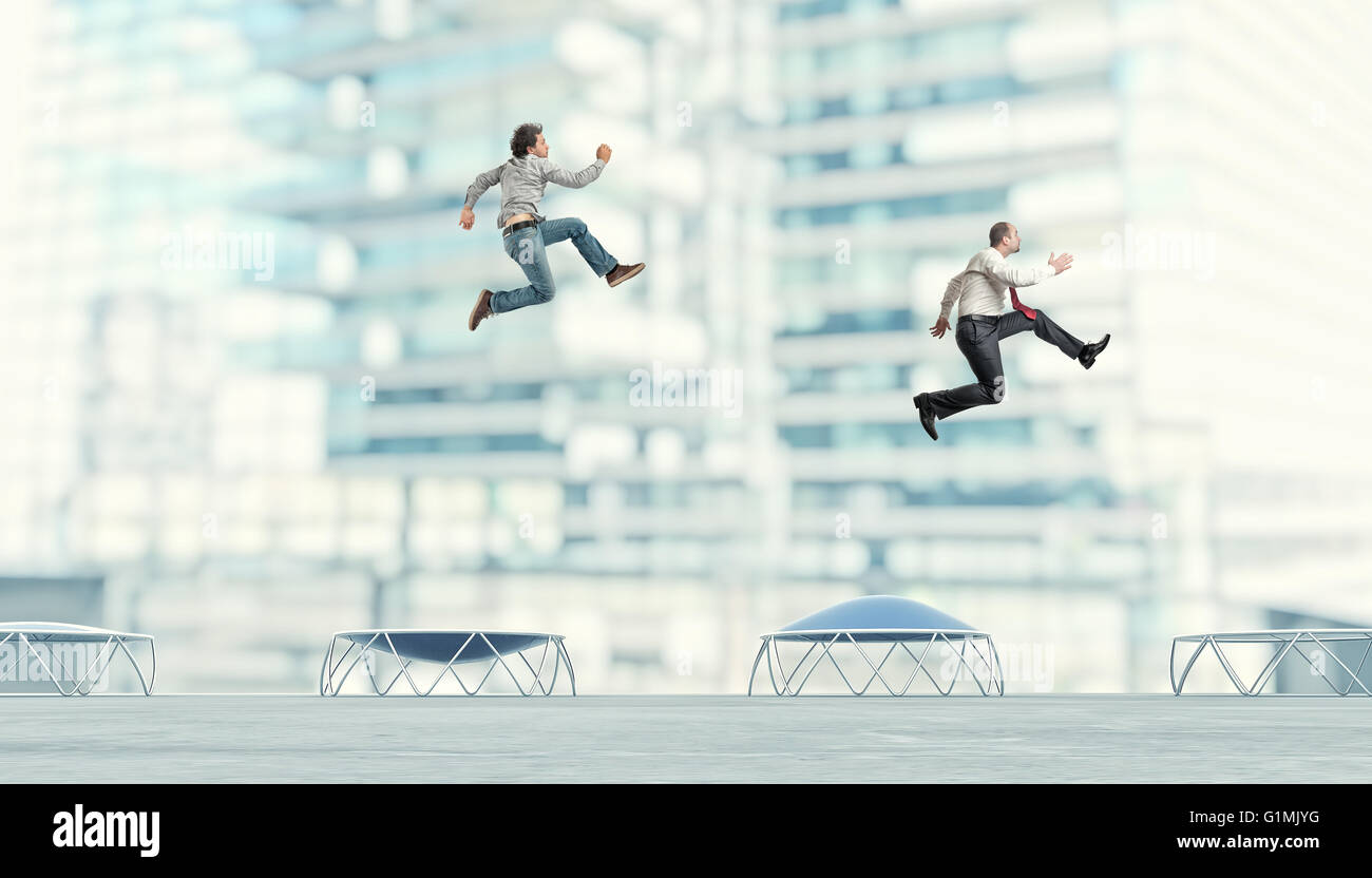 Business jump hi-res stock photography and images - Alamy