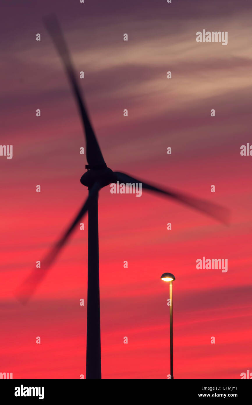 Wind turbine street lighting hi-res stock photography and images - Alamy