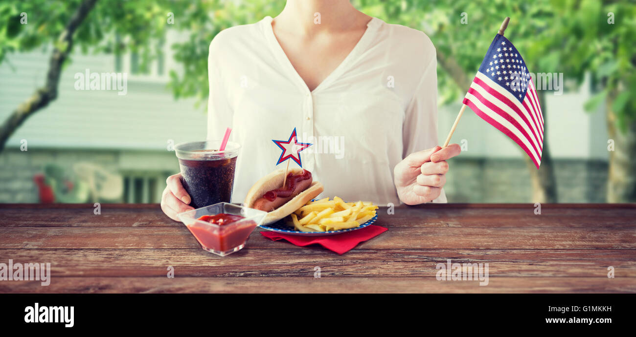 woman celebrating american independence day Stock Photo - Alamy