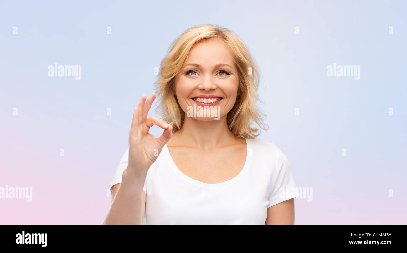 Woman in white t shirt hi-res stock photography and images - Alamy