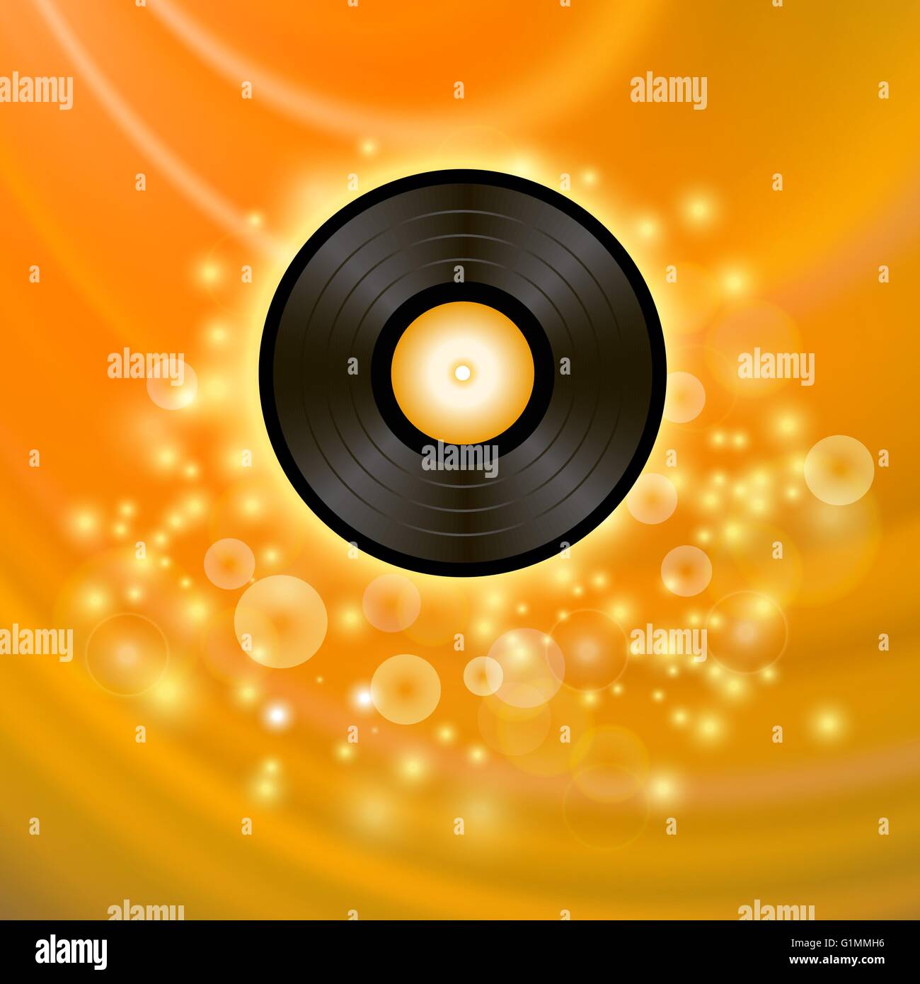 Retro Vinyl Disc Stock Vector Image & Art - Alamy