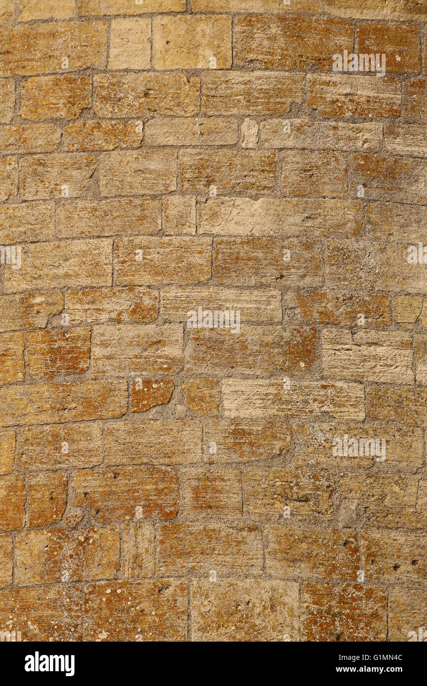 Convex wall made from freestones usable as background or texture Stock ...