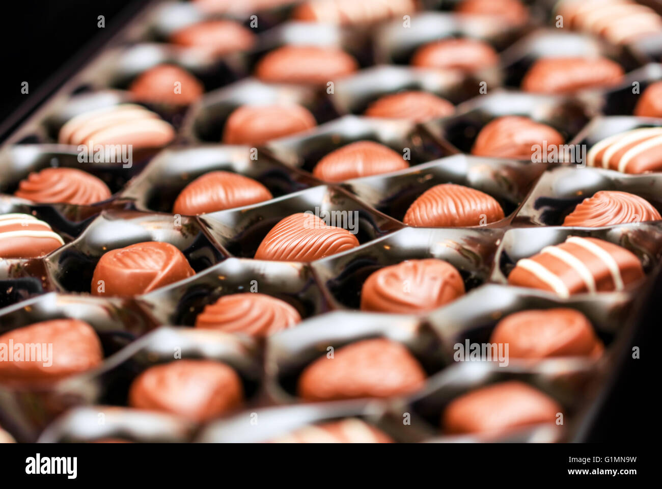Box of gourmet chocolates hi-res stock photography and images - Alamy