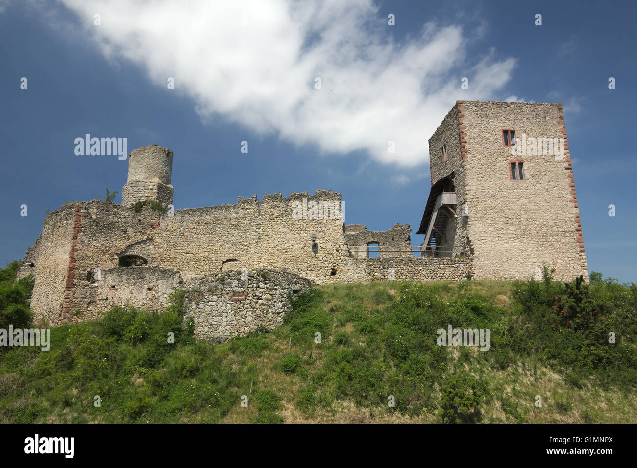 Ruined castle Brandenburg in Thuringia in Germany Stock Photo - Alamy