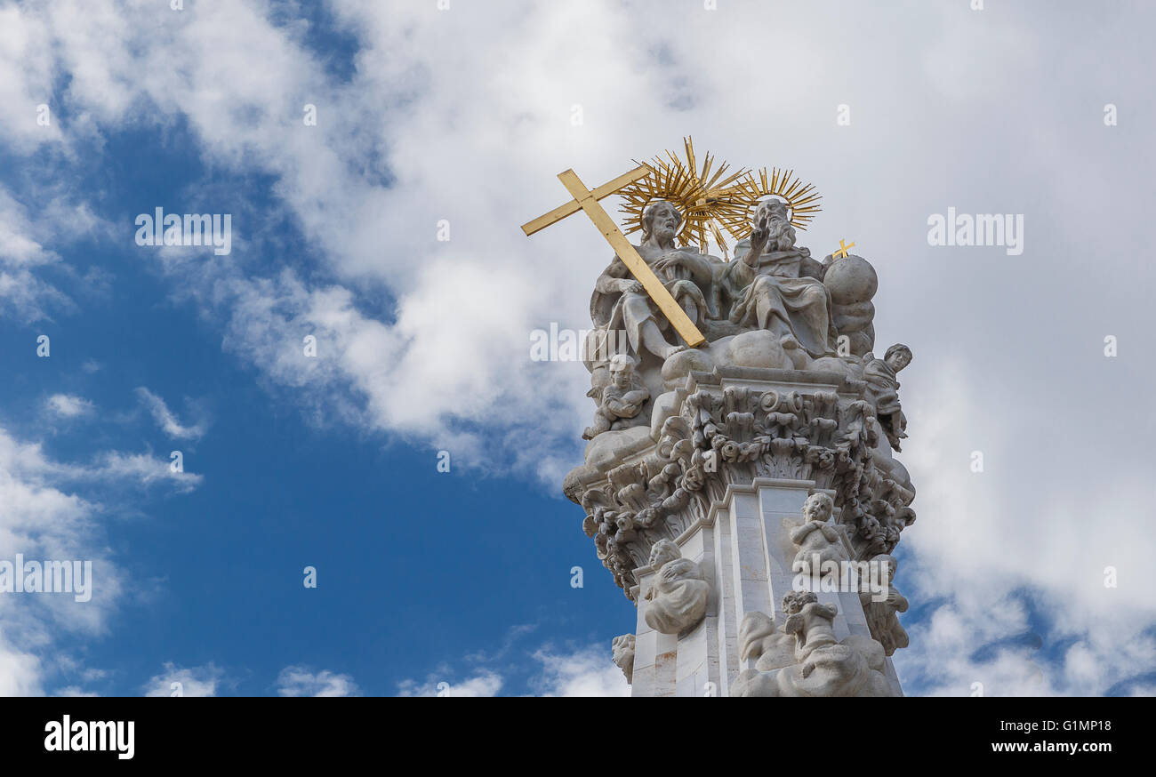 Plague Column, erected in honor of deliverance from plague in the years ...