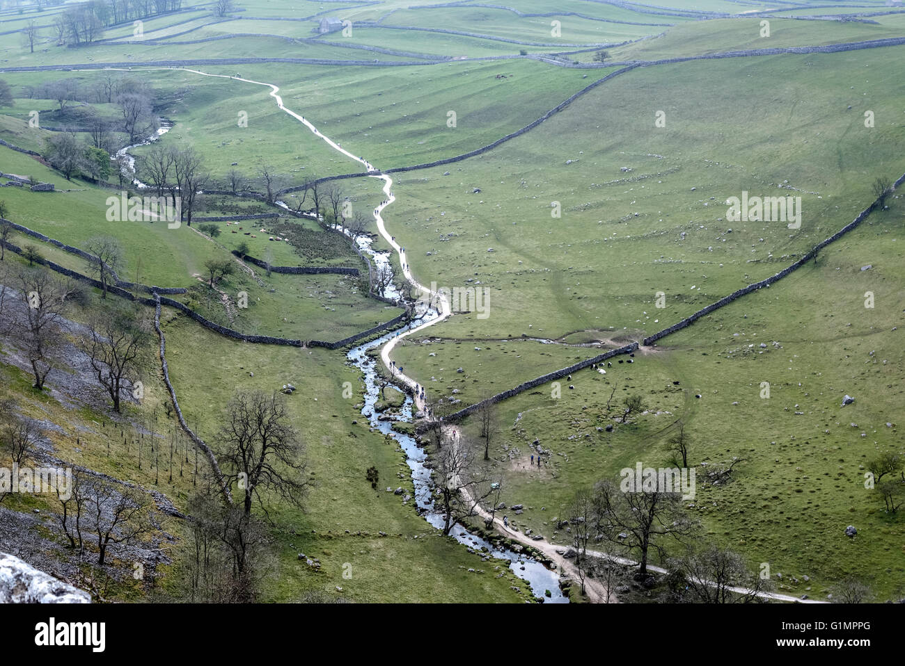 Malham cove north yorkshire england great britain uk hi-res stock ...