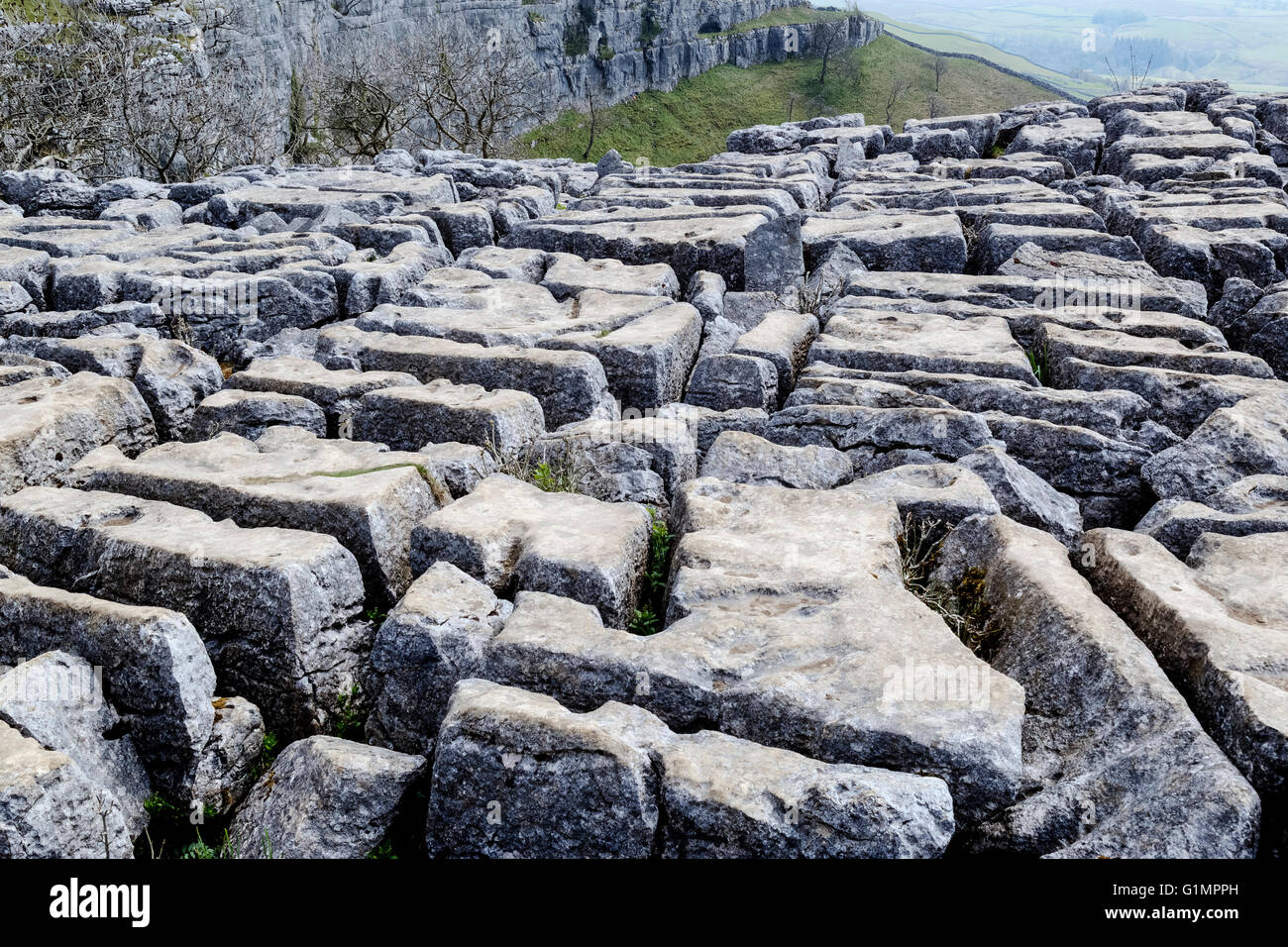 Malham Cove, Malham; Craven; North Yorkshire; England; UK Stock Photo ...