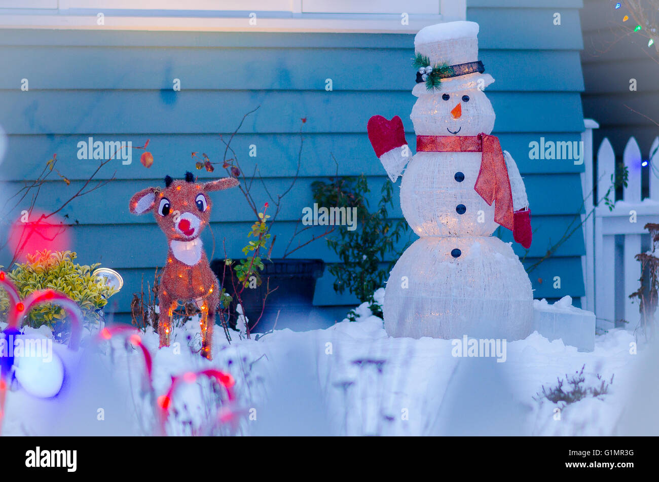 Snowman christmas display hi-res stock photography and images - Alamy