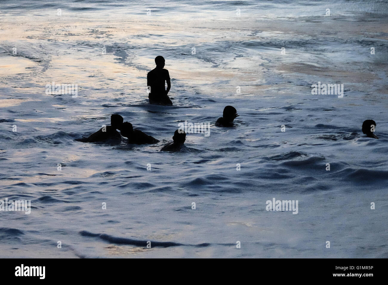 People relaxing in the ocean Stock Photo - Alamy